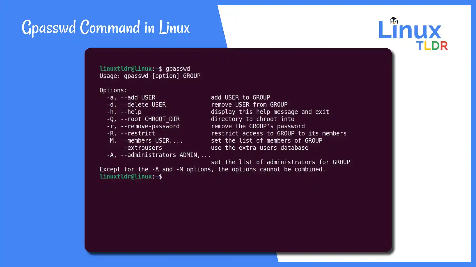 Beginners Guide For Gpasswd Command On Linux 2368