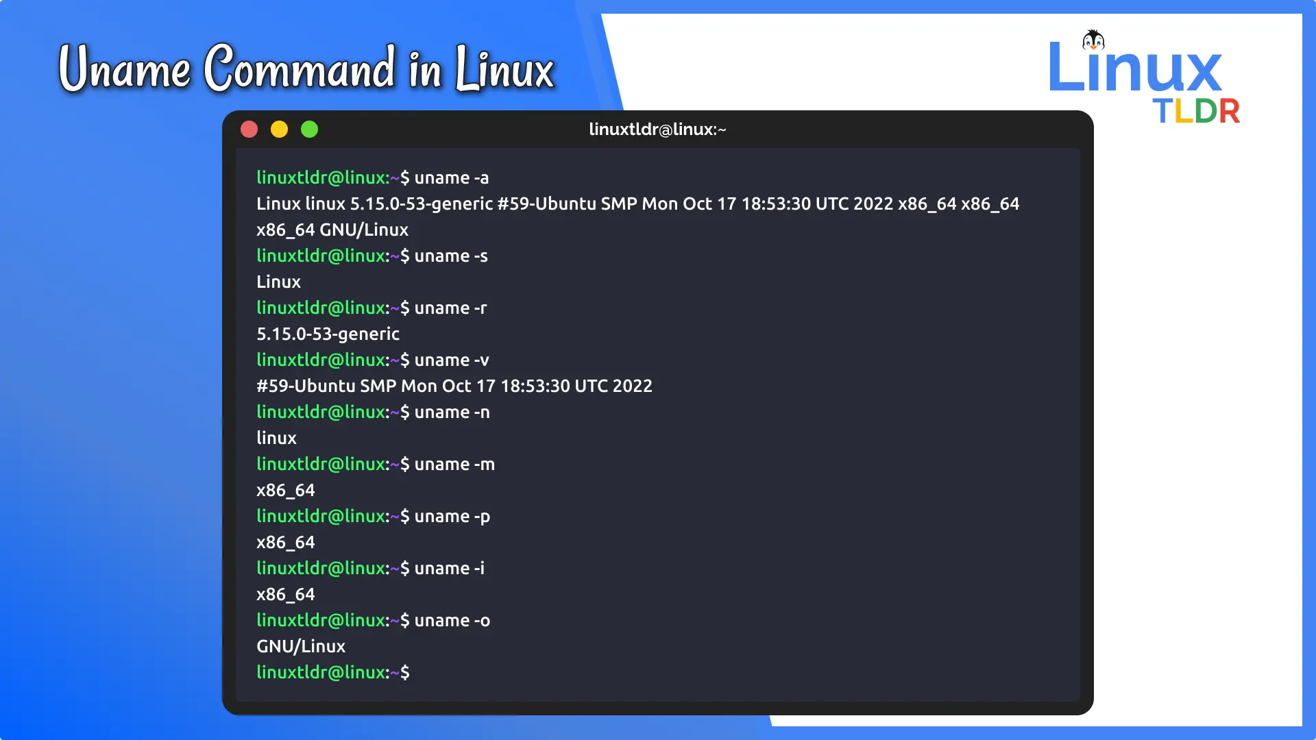 Beginners Guide For Uname Command On Linux