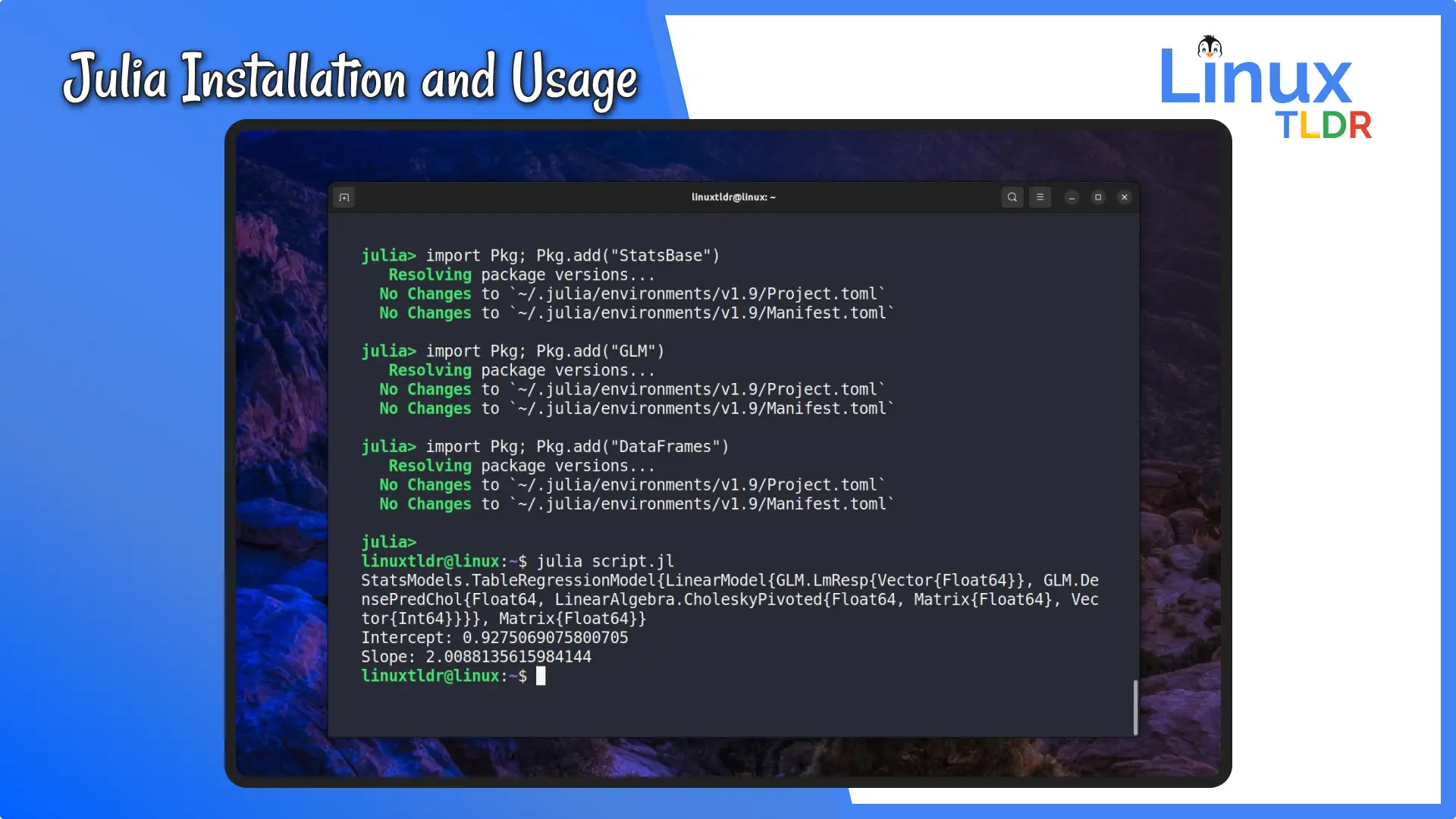 How To Install And Use Julia On Linux 