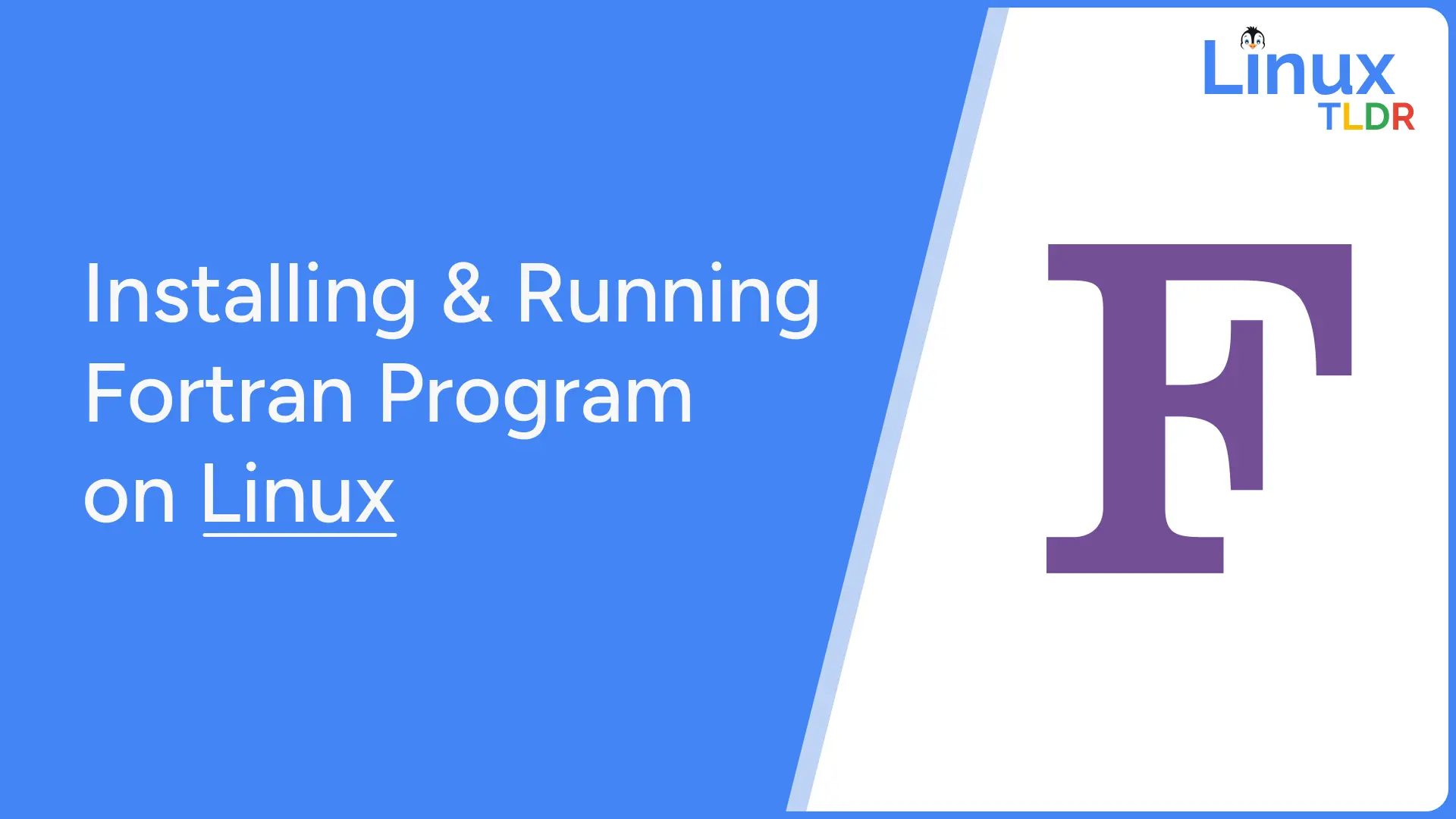Installing And Running Fortran Program On Linux