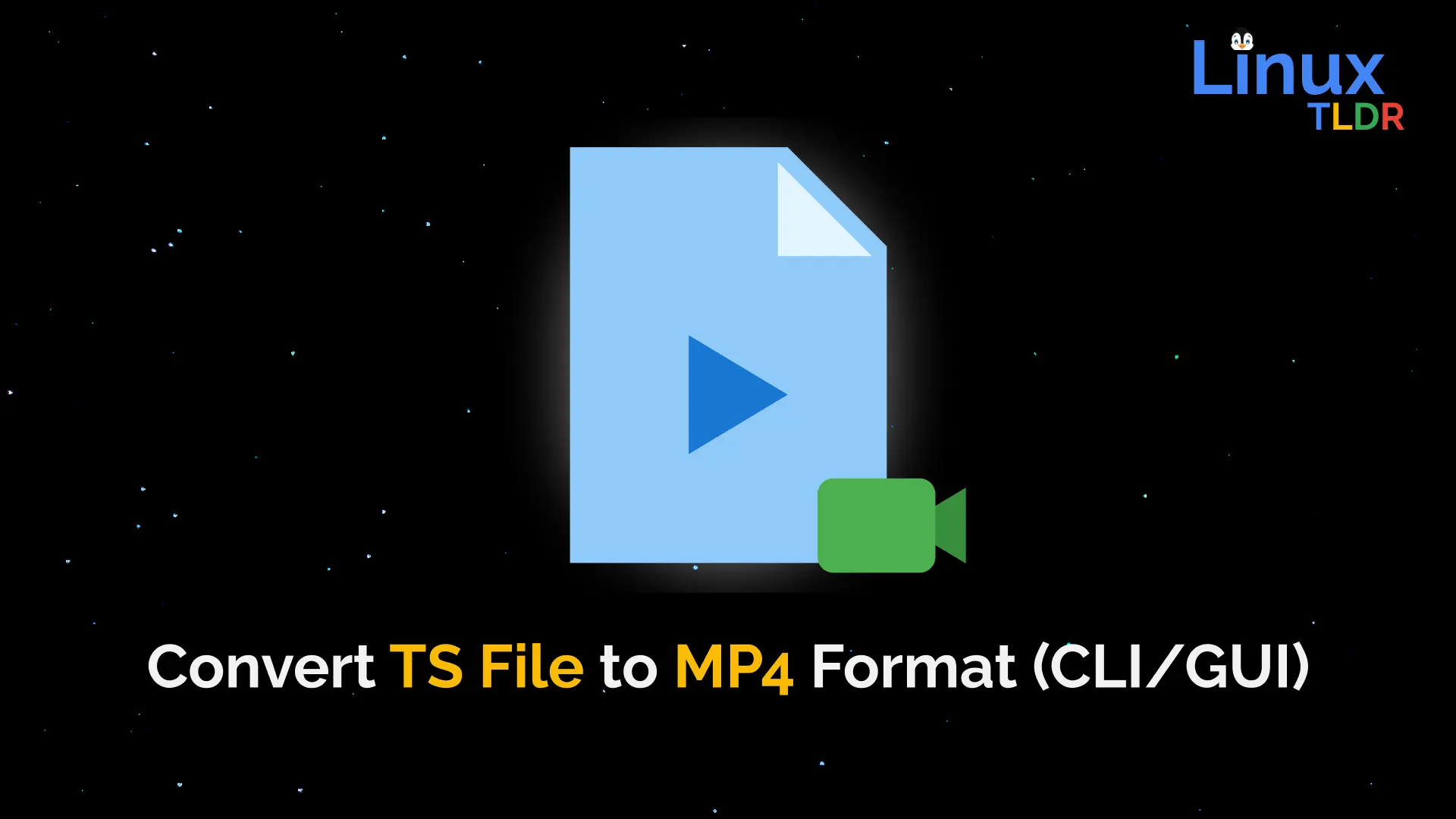 Easily Convert TS Videos To MP4 File Format Via CLI Or GUI